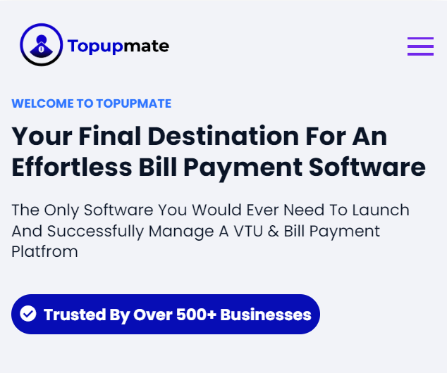 Topupmate - The Only Platfrom You Would Ever Need To Launch And Run A ...